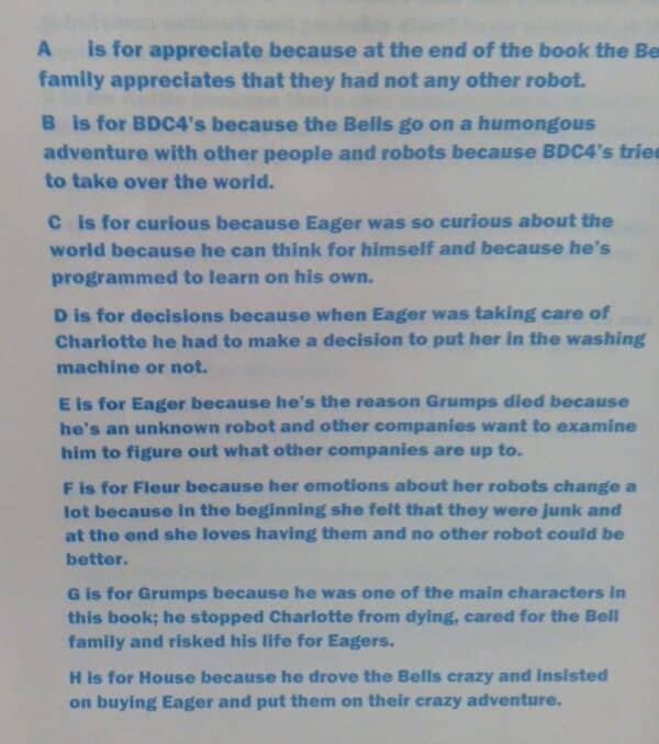 ABC Novel Project - Teaching with a Mountain View