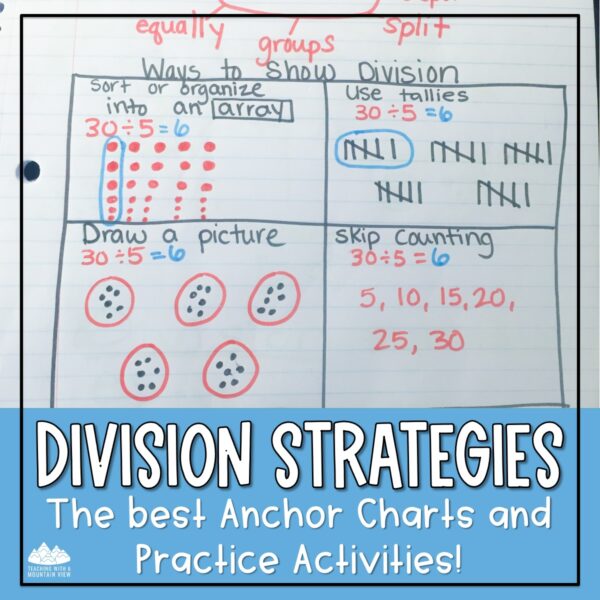 Teaching Division Strategies: The best Anchor Charts and Practice ...