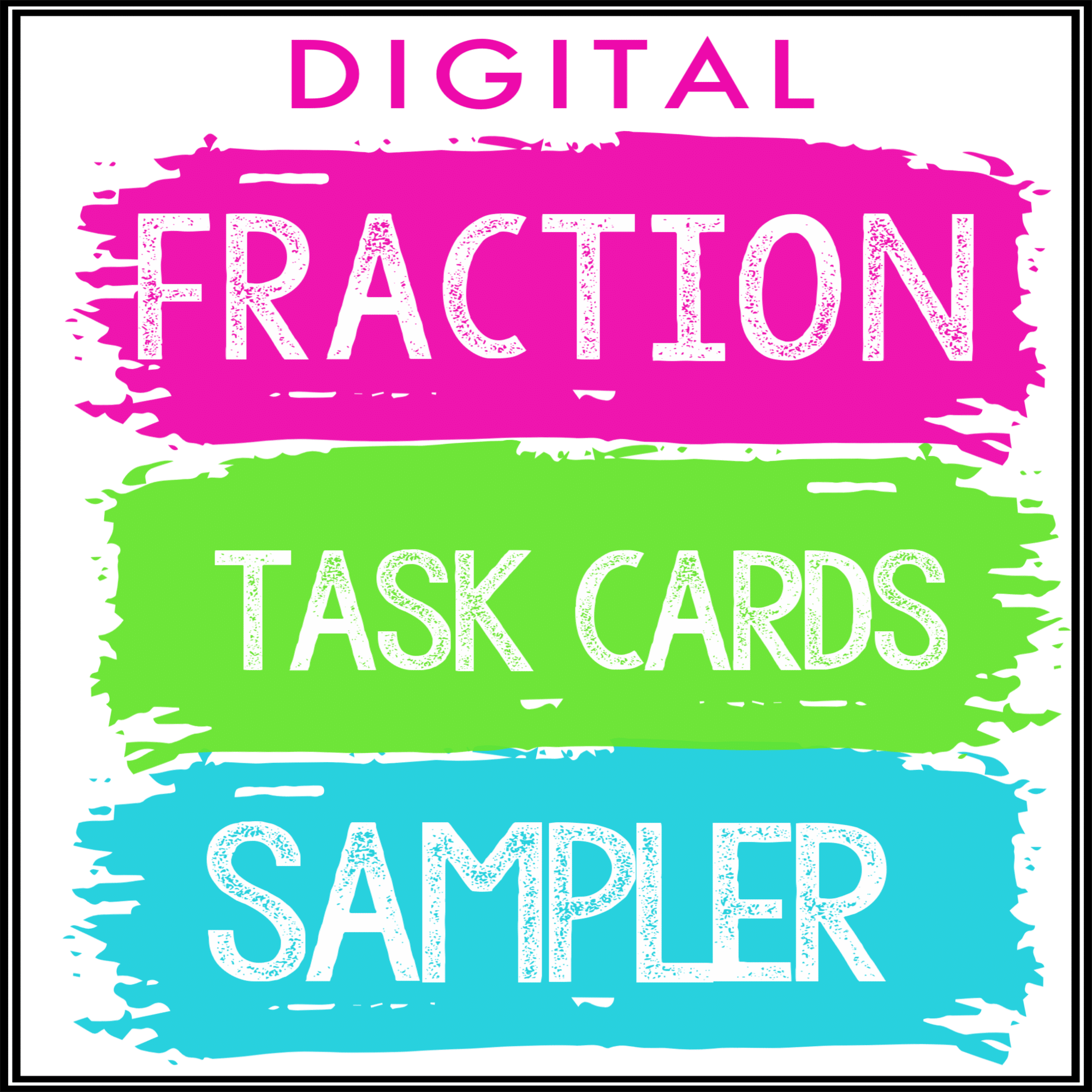 Fraction Task Cards Sampler - Teaching with a Mountain View
