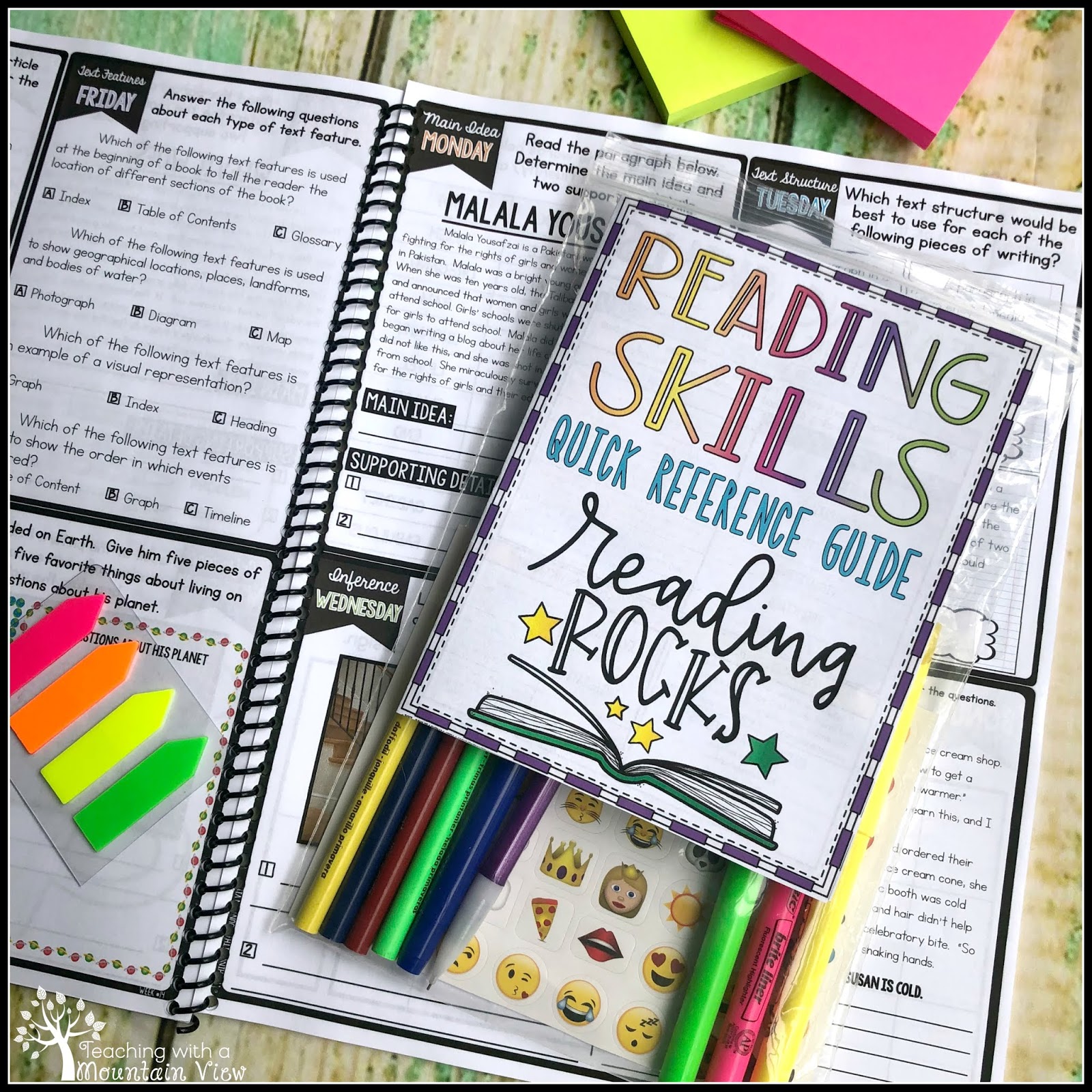 READING SKILLS QUICK REFERENCE GUIDE - Teaching with a Mountain View