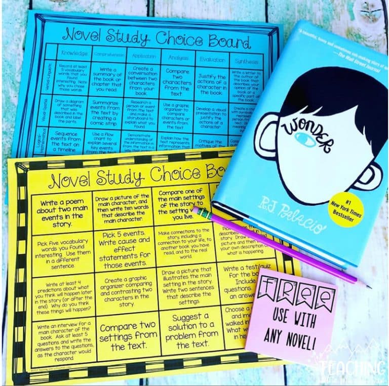 Must-Read Novels and Engaging Reading Response Activities for Any Book ...