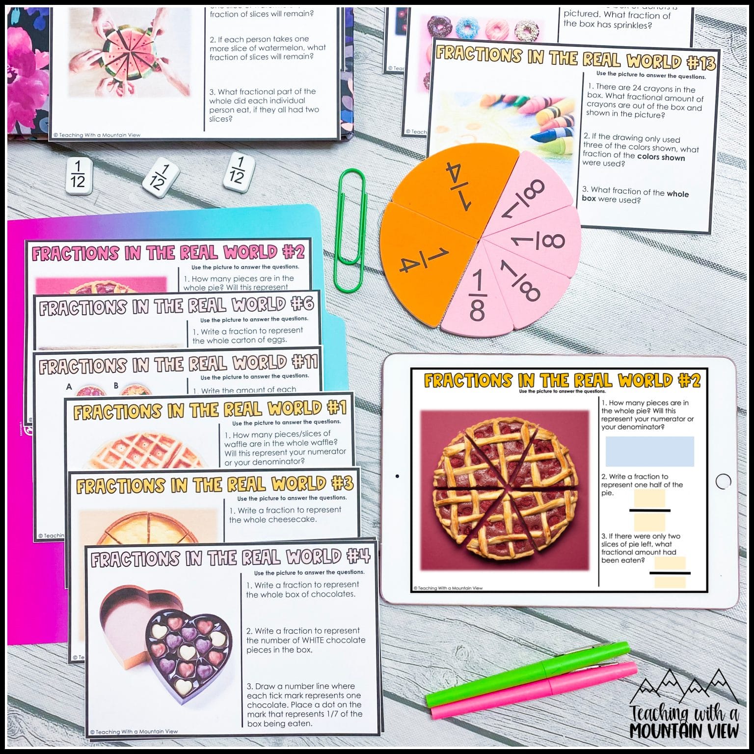 Fractions In the Real World Freebie - Teaching with a Mountain View