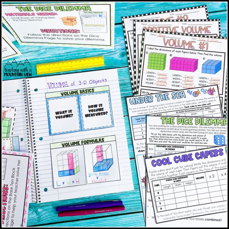 Teaching Volume with Hands-On Activities - Teaching with a Mountain View