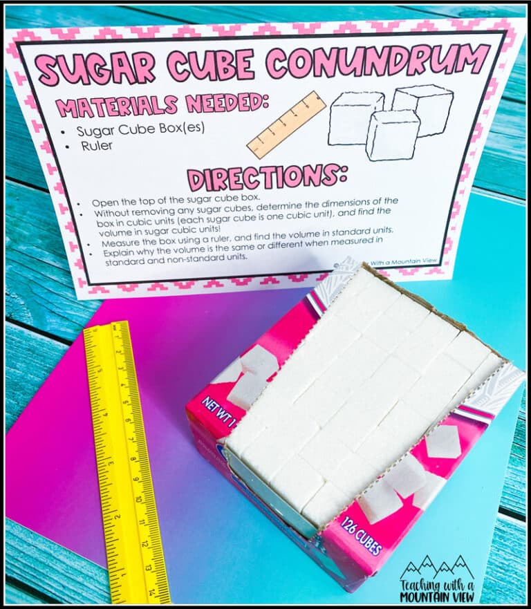 Teaching Volume with Hands-On Activities - Teaching with a Mountain View