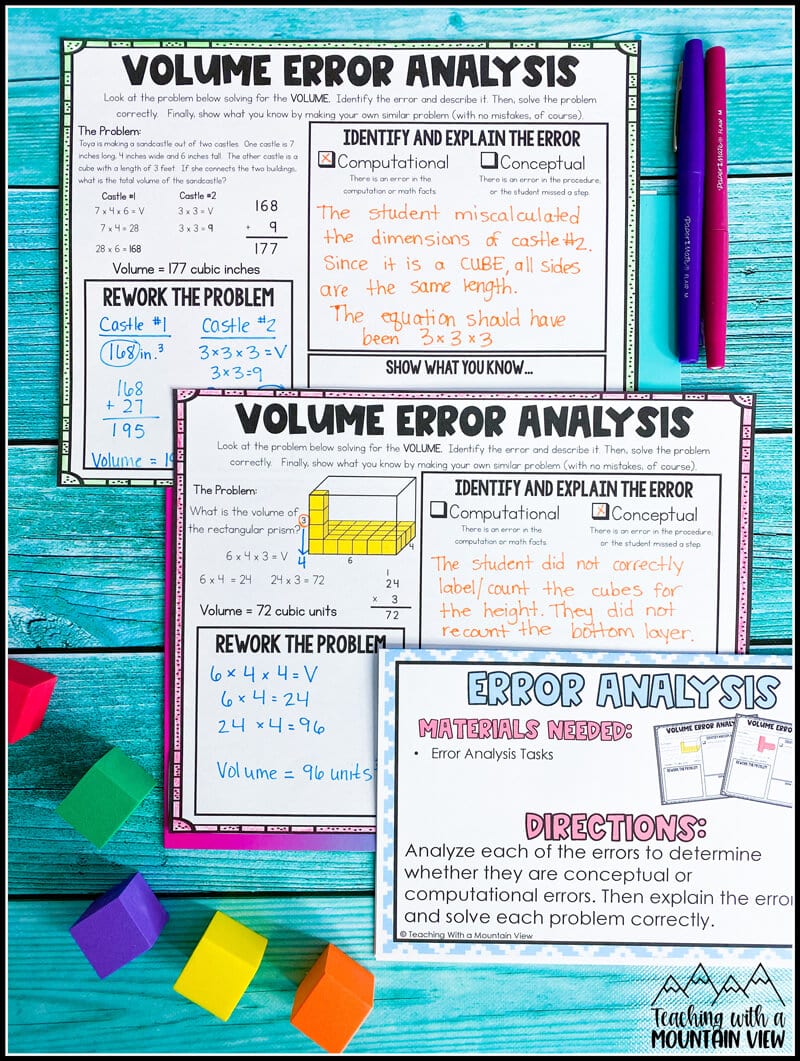 Teaching Volume with Hands-On Activities - Teaching with a Mountain View