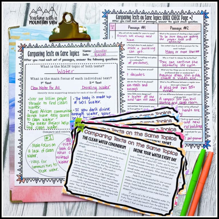 Comparing Texts: Moving Beyond the Basics - Teaching with a Mountain View
