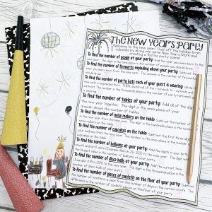 New Year's Math Activity Freebie - Teaching with a Mountain View