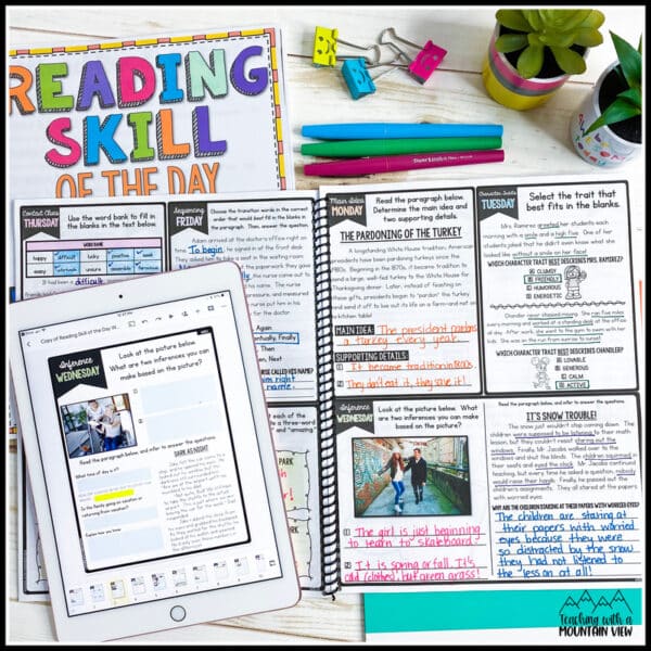 The Best Morning Work Activities - Teaching with a Mountain View