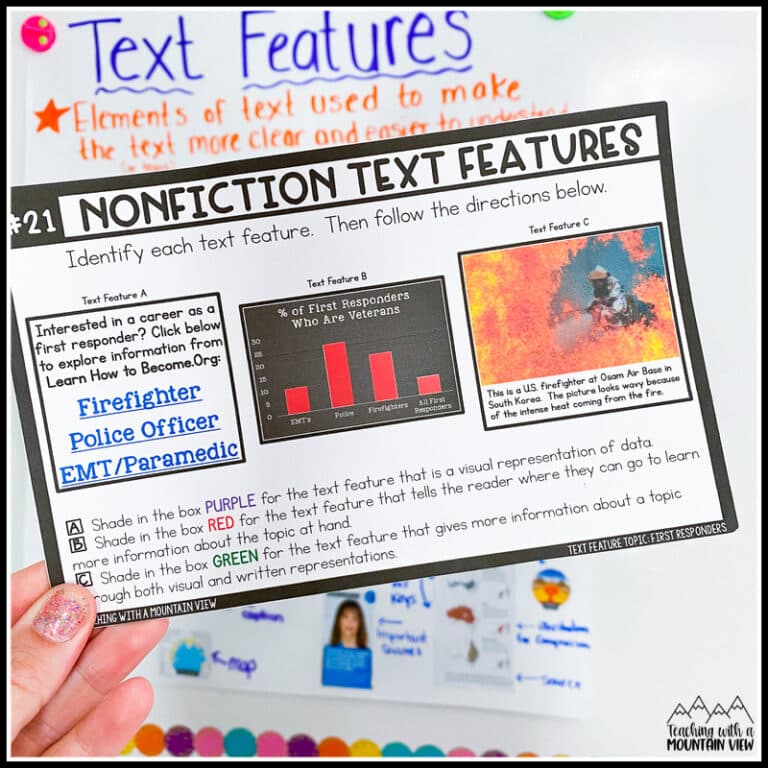 Analyzing Text Features in Upper Elementary - Teaching with a Mountain View