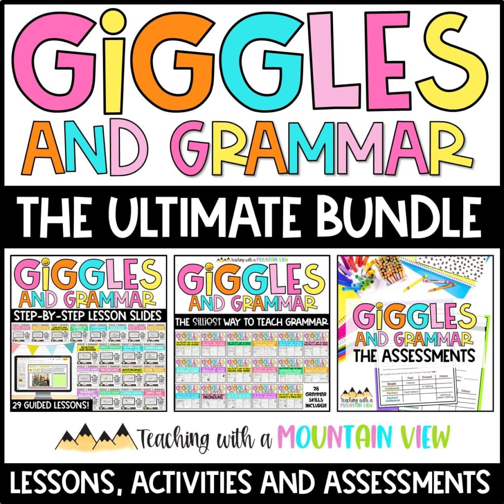 Grammar Lessons - Worksheets Bundle - Teaching with a Mountain View