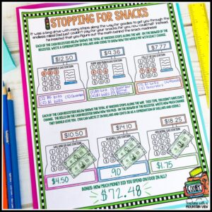 Test Prep Math Project | End of the Year Road Trip Math Project ...