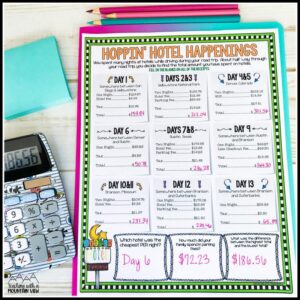 Test Prep Math Project | End of the Year Road Trip Math Project ...