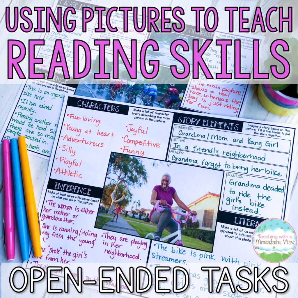 Using Pictures to Teach Reading Skills | Digital and Printable ...