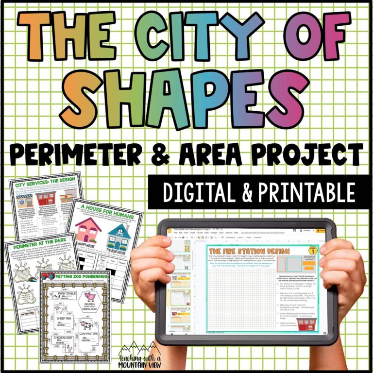 Perimeter and Area Project | Digital and Printable - Teaching with a ...