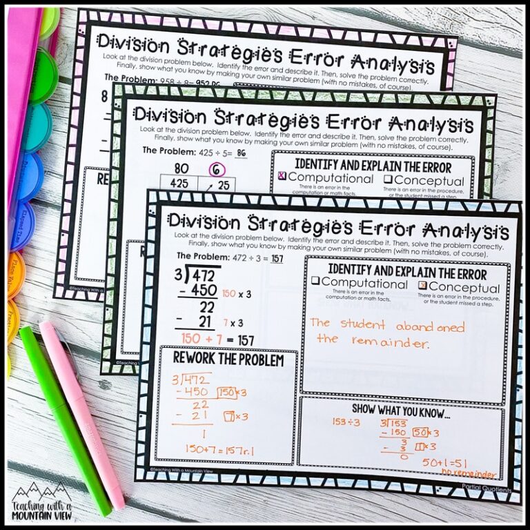 Tried and True Math Teacher Observation Lessons - Teaching with a ...