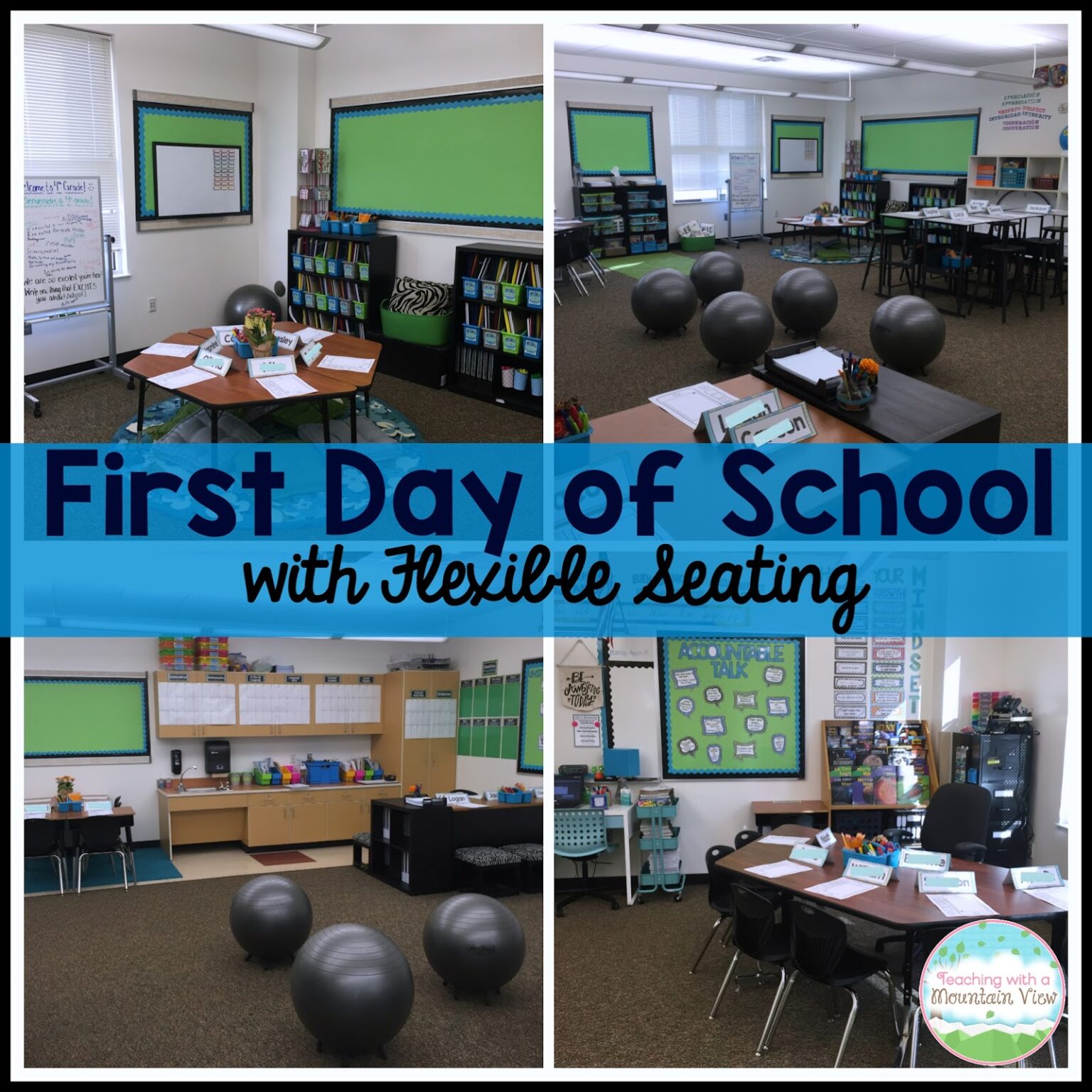 First Day of School with Flexible Seating! - Teaching with a Mountain View