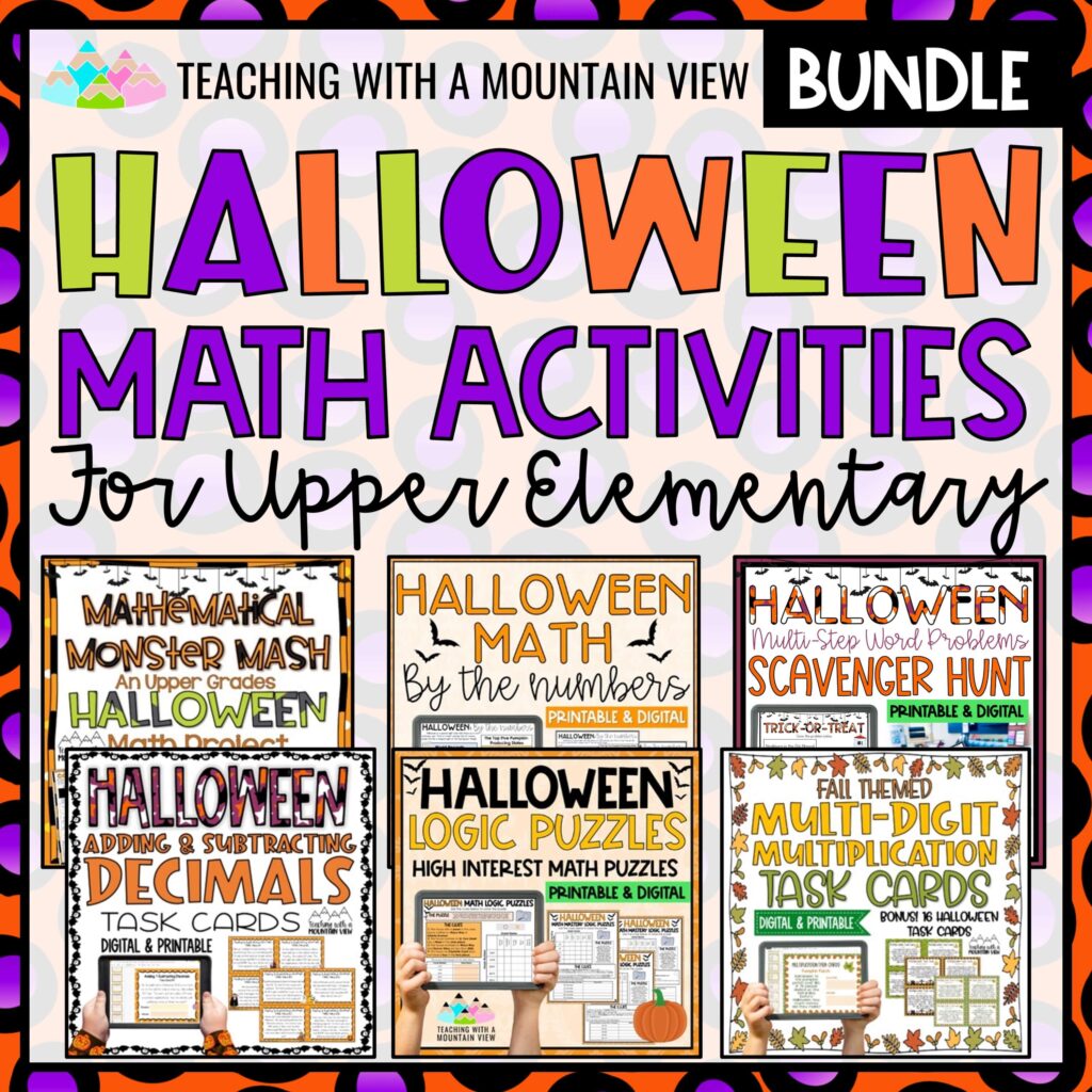 Halloween Math Activities | Bundle - Teaching with a Mountain View