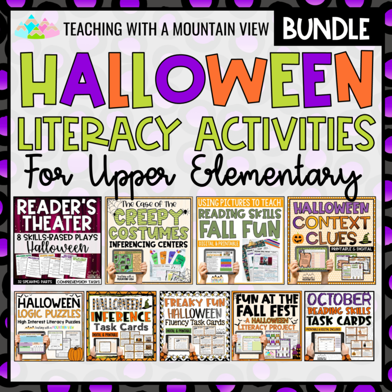 Upper Elementary Halloween Literacy Activities - Teaching with a ...