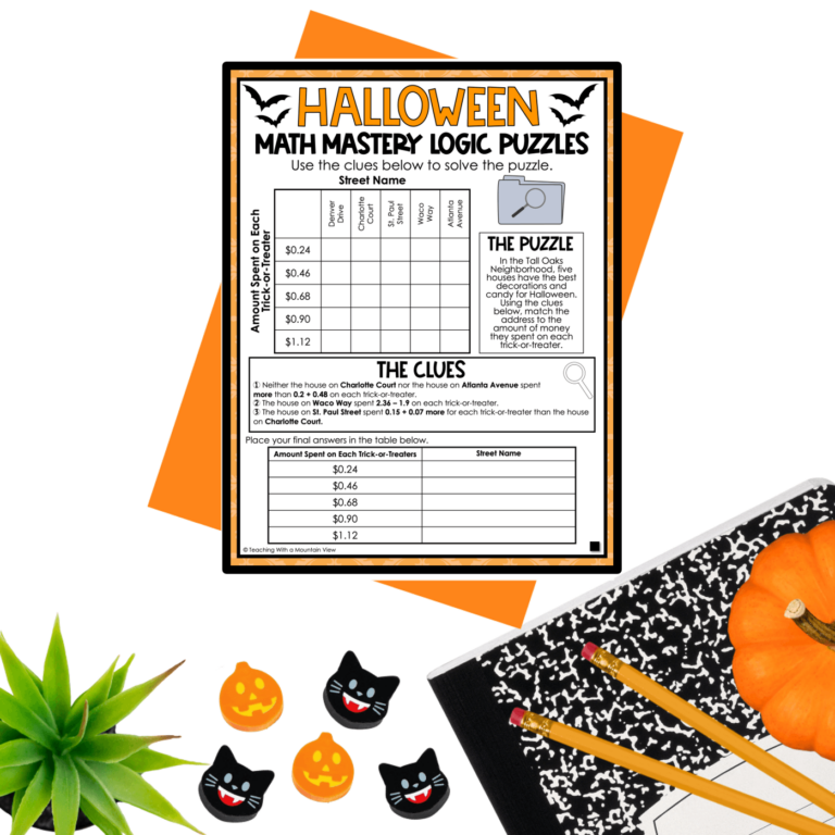 Halloween Math Activities | Bundle - Teaching with a Mountain View
