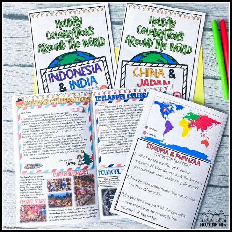 9 Activities to Teach Holidays Around the World - Teaching with a ...