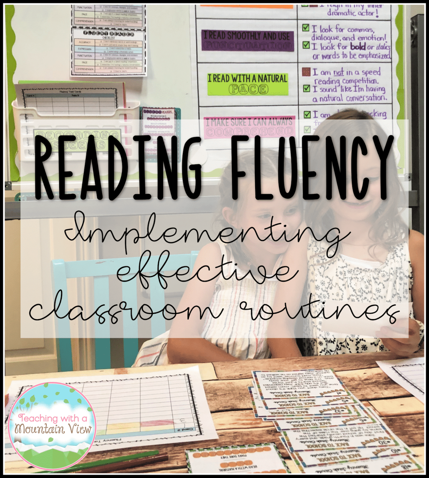 How To Use Fluency Task Cards - Teaching with a Mountain View