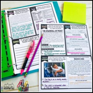 Reading Skill of the Day BUNDLE for Spiral Review | Daily Reading ...