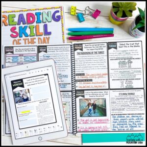 Reading Skill of the Day BUNDLE for Spiral Review | Daily Reading ...