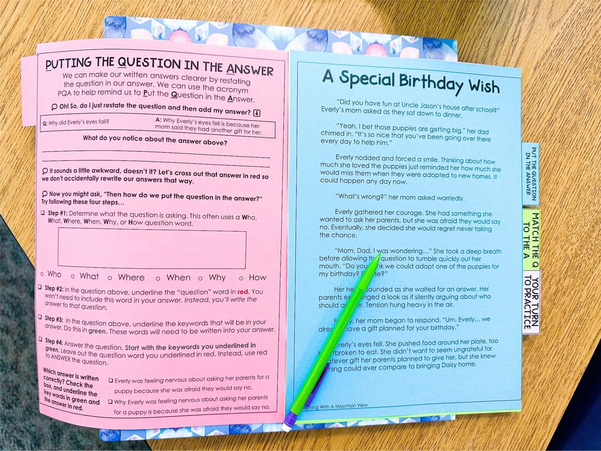 Restating the Question Activities and Lessons BUNDLE - Teaching with a ...