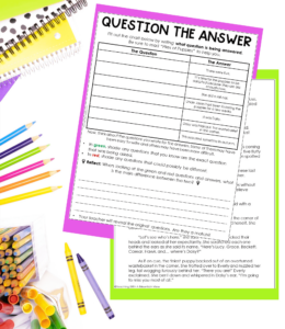 Restating the Question Activities and Lessons BUNDLE - Teaching with a ...