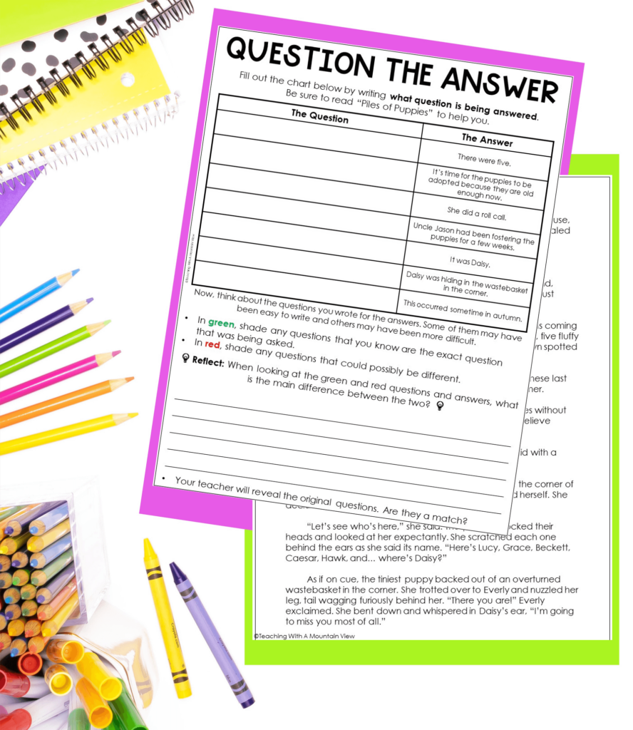 Restating the Question Activities and Lessons BUNDLE - Teaching with a ...