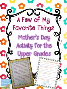 Mother's Day Freebie - Teaching with a Mountain View