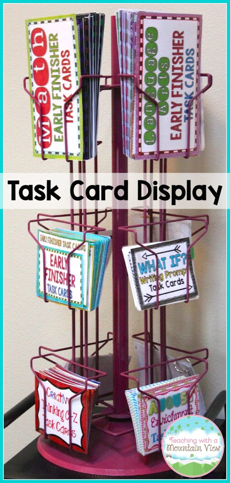 A NEW Task Card Storage Idea and Early Finisher Activities - Teaching ...