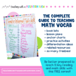 The Complete Guide to Teaching Math Vocabulary - Teaching with a ...