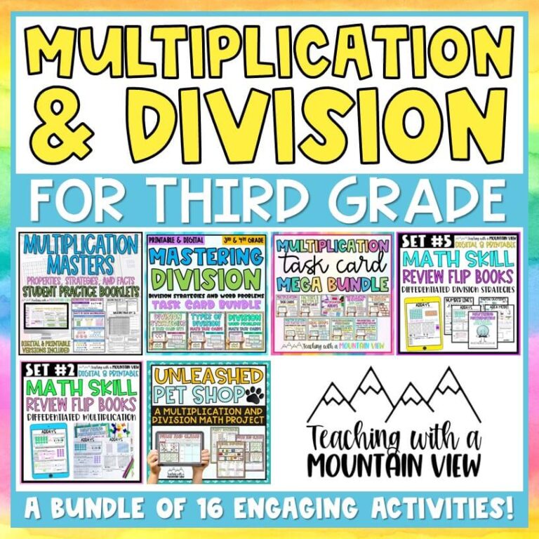 Multiplication and Division Activities for 3rd Grade | Bundle ...