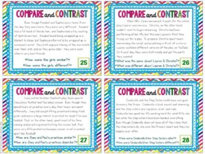 Compare and Contrast Task Cards - Teaching with a Mountain View