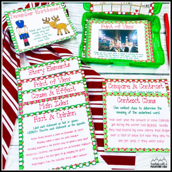 Christmas Math and Literacy Ideas for Christmas in the Classroom ...