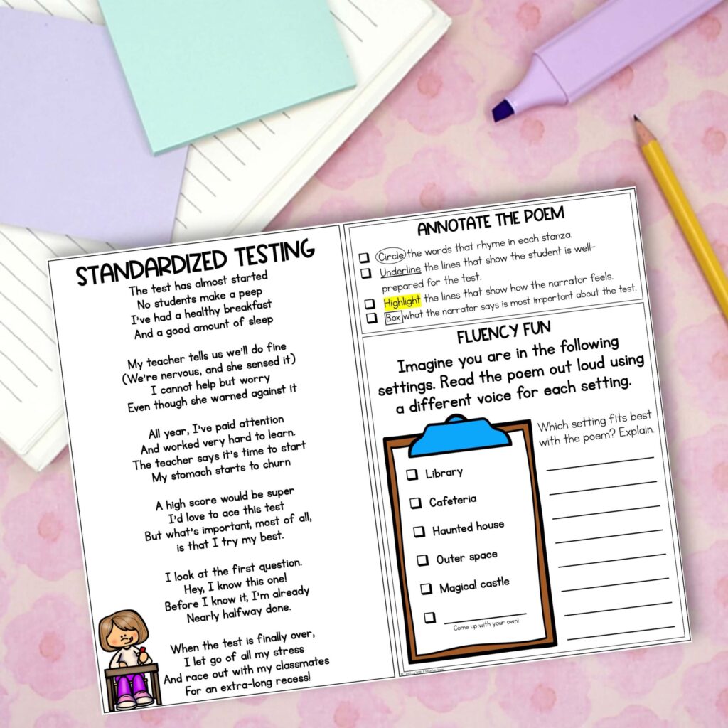 April Poem of the Week | Fluency and Comprehension - Teaching with a ...