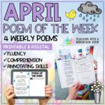 April Poem of the Week | Fluency and Comprehension - Teaching with a ...