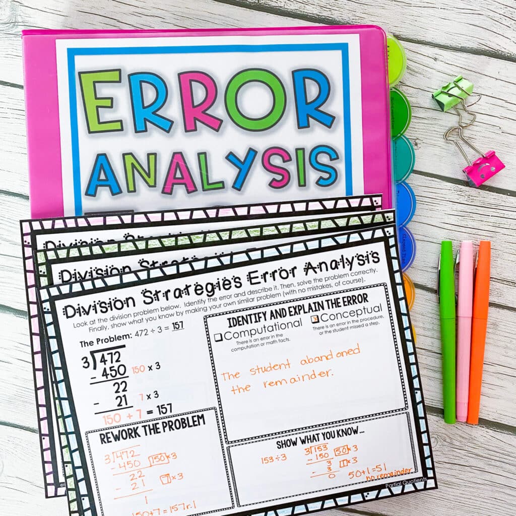Error Analysis Bundle - Teaching with a Mountain View