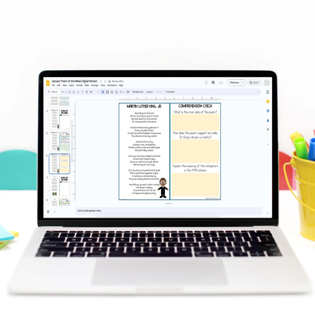 January Poem of the Week | Fluency and Comprehension - Teaching with a ...