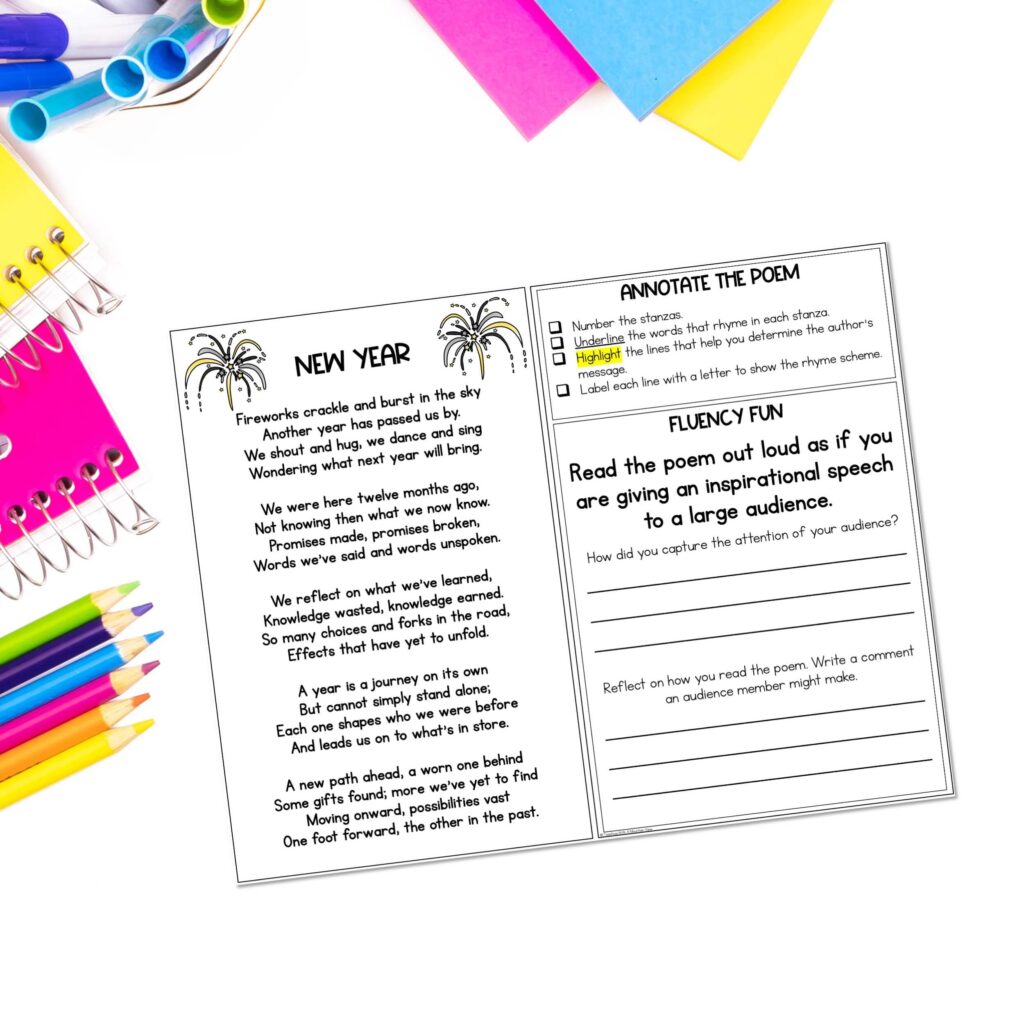 January Poem of the Week | Fluency and Comprehension - Teaching with a ...