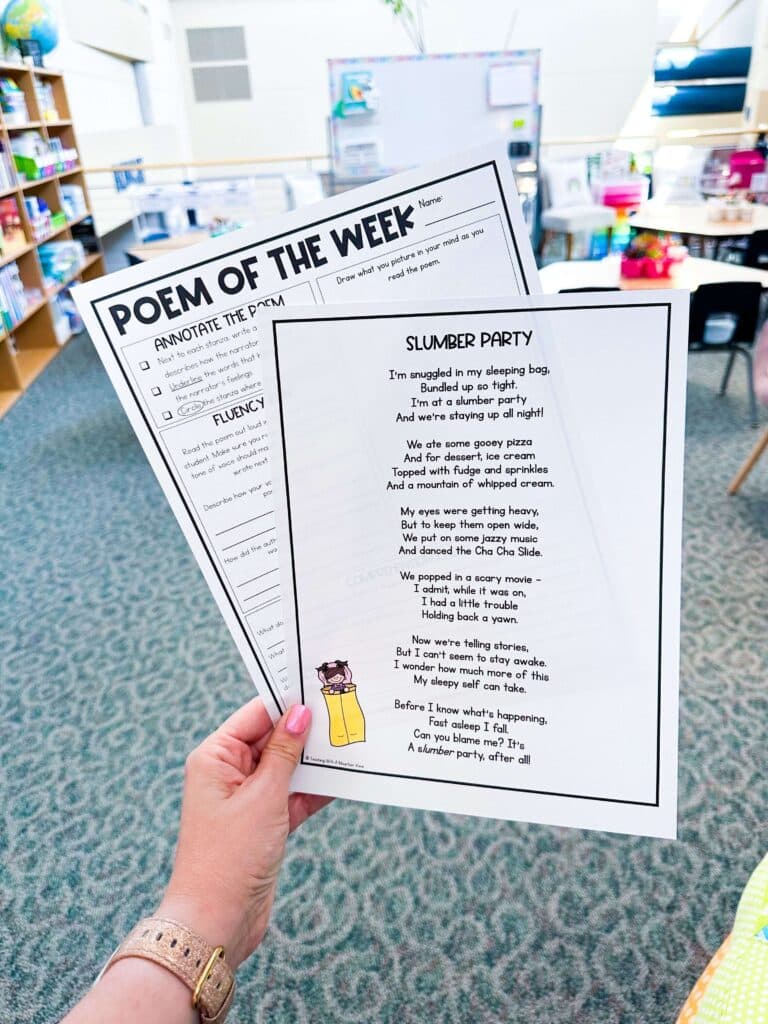 Poem of the Week Bundle | Fluency and Comprehension Using Poetry ...