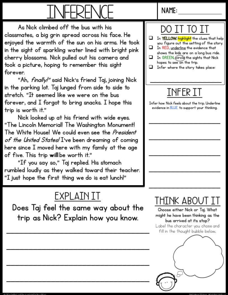 Fiction Comprehension Review | Skills-Based - Teaching with a Mountain View