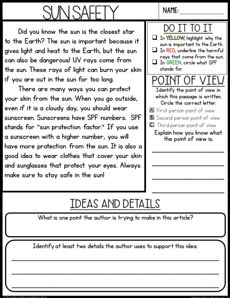 Informational Text Comprehension Review | Mixed Skills - Teaching with ...