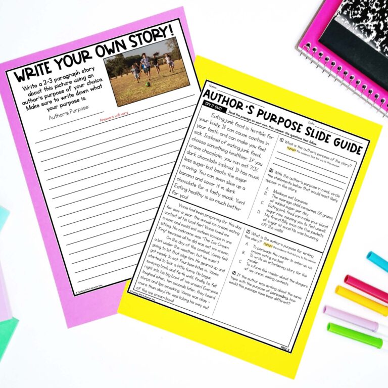 Author's Purpose Reading Lesson | Slideshow and Lessons - Teaching with ...