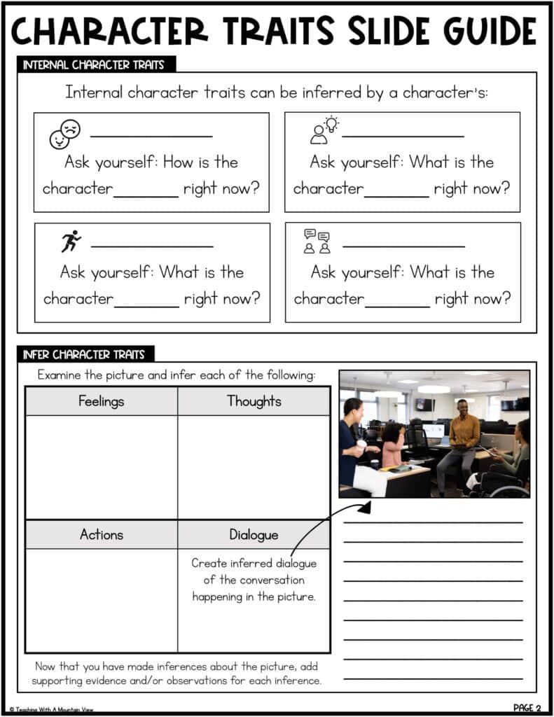 Character Traits Reading Lesson | Slideshow and Lessons - Teaching with ...