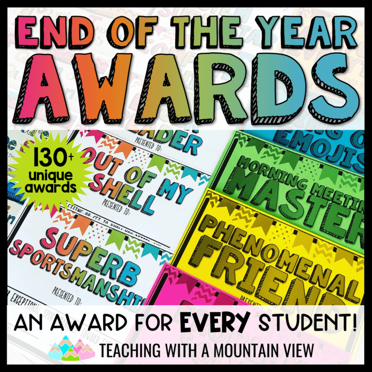 End of the Year Awards - Teaching with a Mountain View
