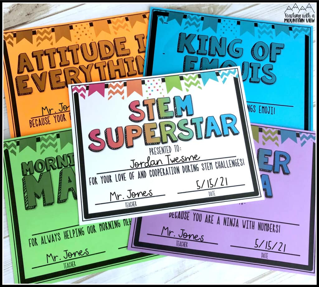 End of the Year Awards - Teaching with a Mountain View