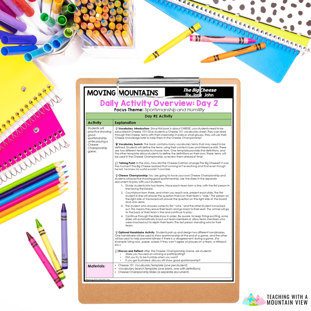 Good Sportsmanship Lessons | SEL Activities | Picture Book Character ...