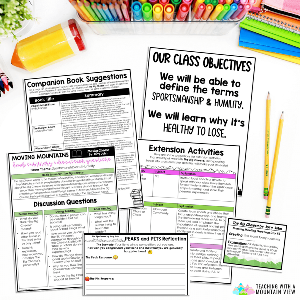 Good Sportsmanship Lessons | SEL Activities | Picture Book Character ...